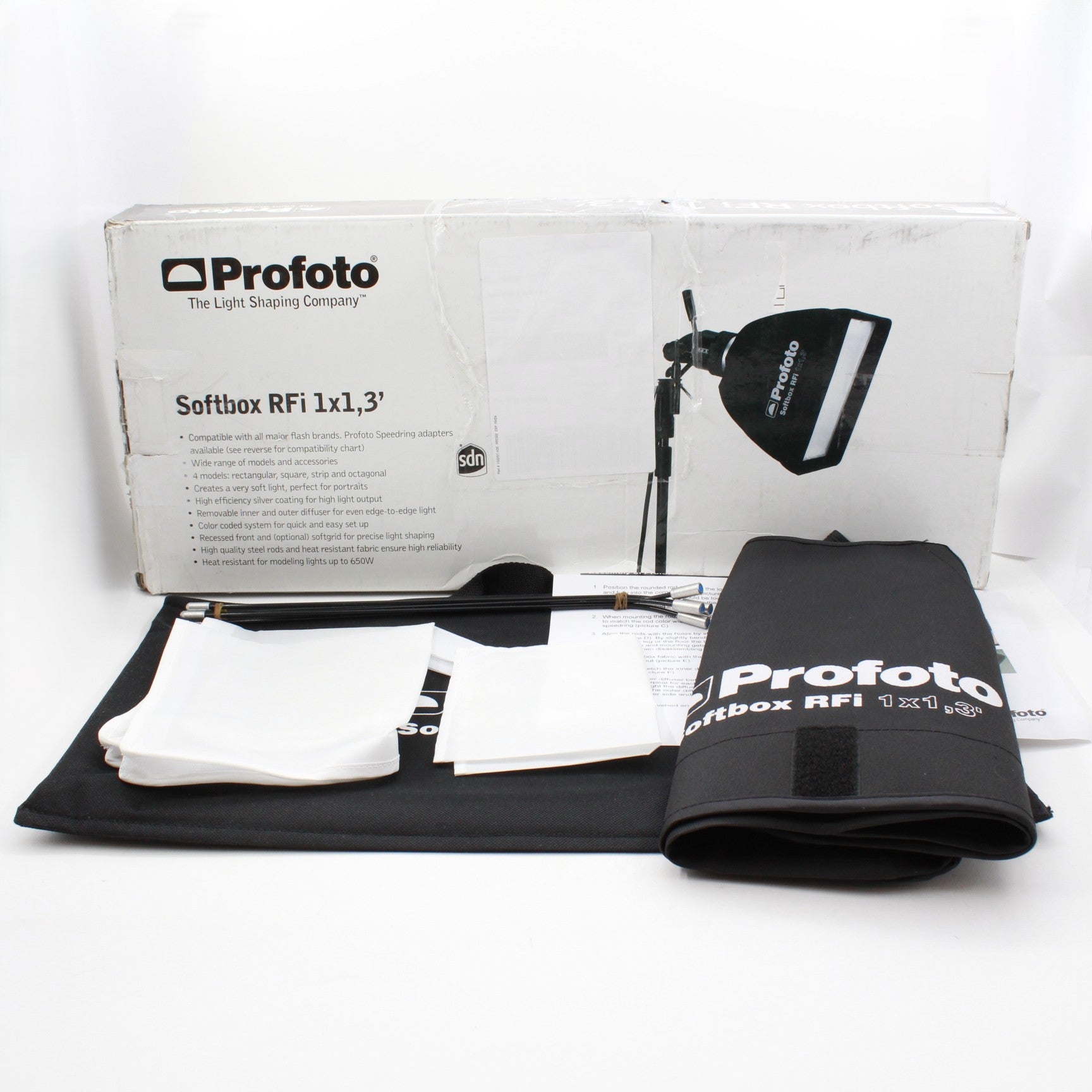* OPEN BOX GOOD * Profoto RFi 1.0 x 1.3' Softbox – PROCAM Photo & Video Gear