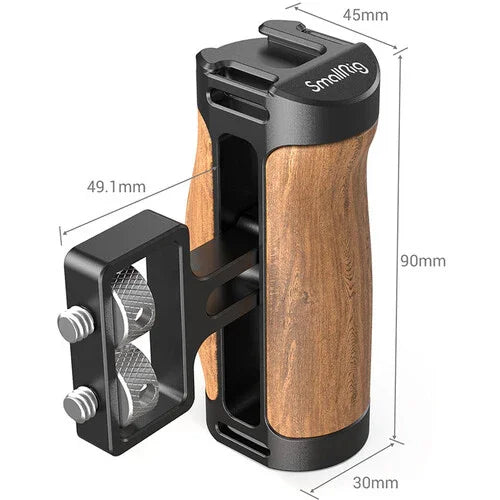 SmallRig Mini Wood Side Handle with Dual 1/4"-20 Screw Mount – PROCAM ...