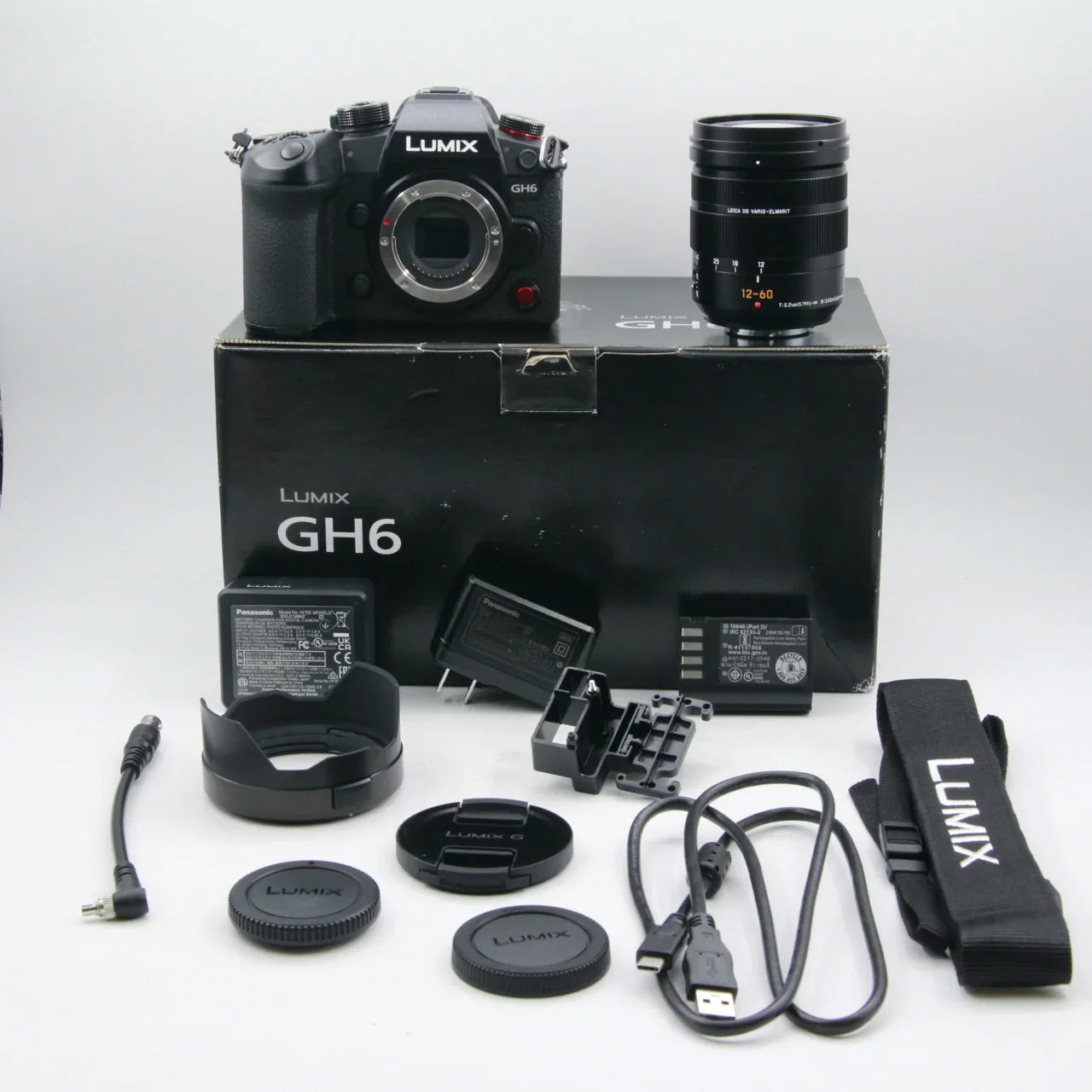 * OPEN BOX EXCELLENT * Panasonic Lumix GH6 Mirrorless Camera with 12-6 ...