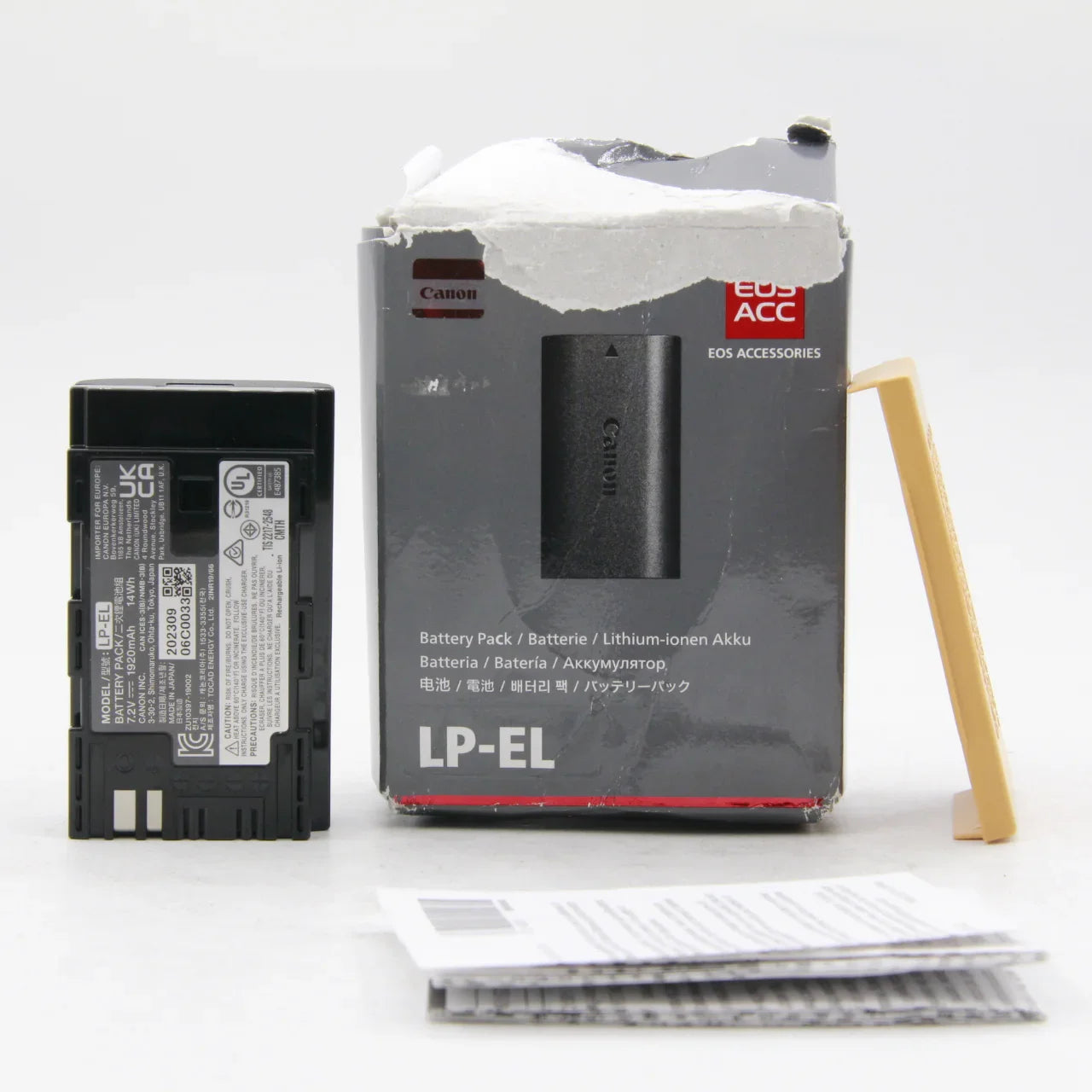 * OPEN BOX GOOD * Canon LP-EL Lithium-Ion Battery Pack for Speedlite E ...