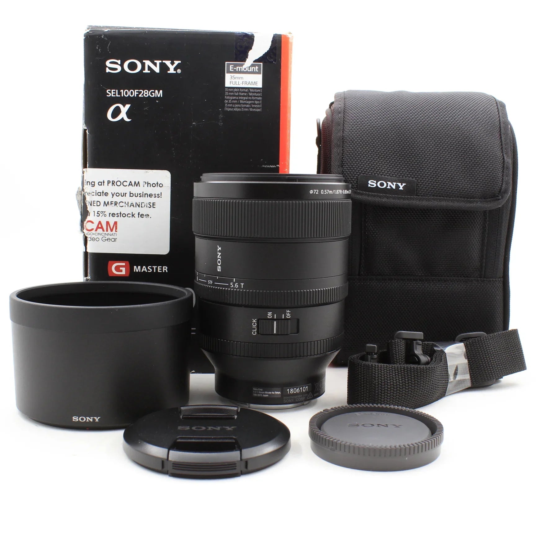 * OPEN BOX EXCELLENT * Sony FE 100mm f/2.8 STF GM OSS Lens at PROCAM ...