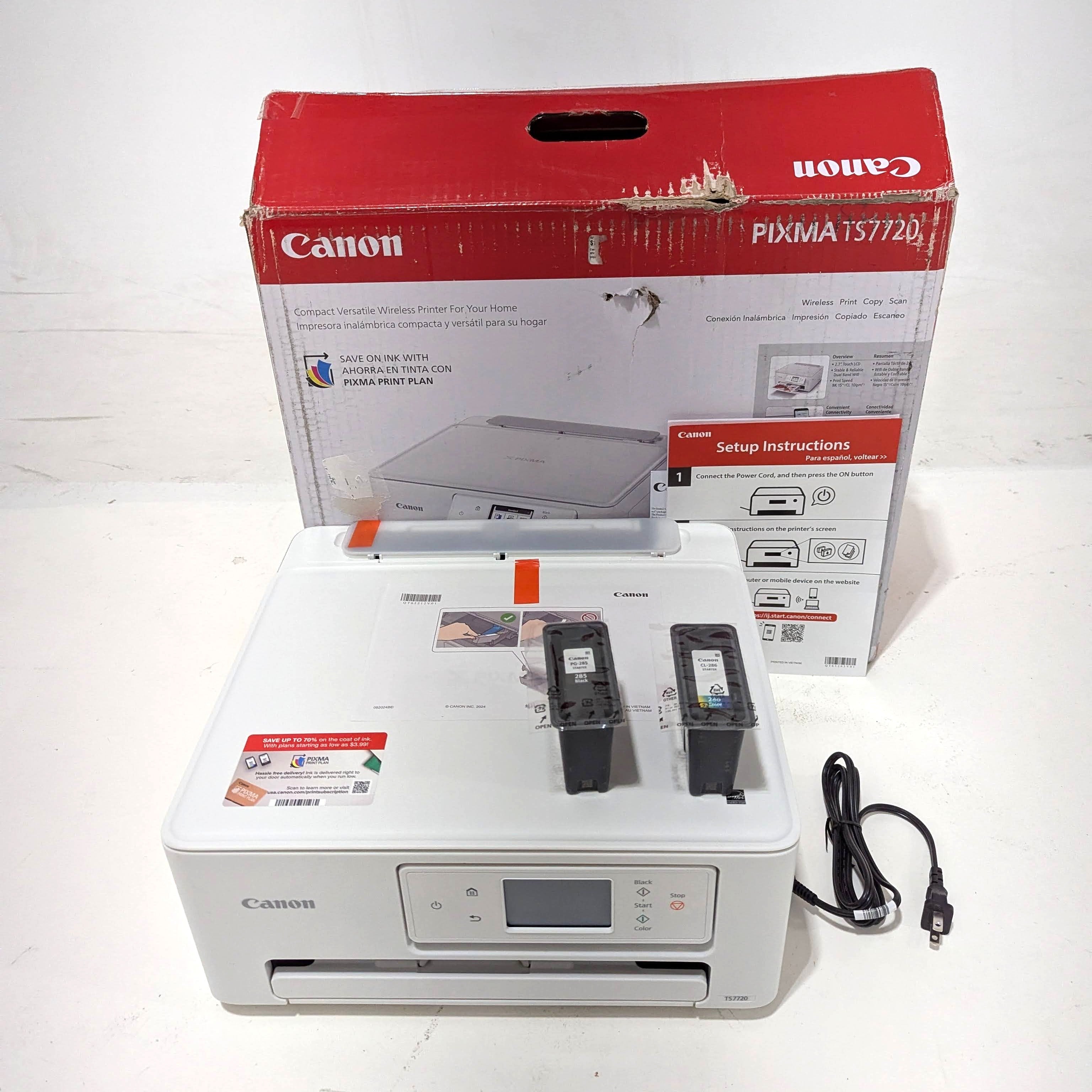 * OPEN BOX EXCELLENT * Canon PIXMA TS7720 Wireless All-in-One Inkjet P ...